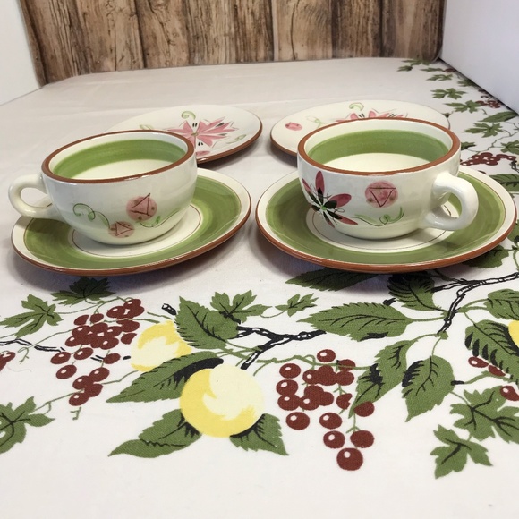 Stangl Pottery | Dining | Vintage Stangl Pottery Cups Saucers Desert ...